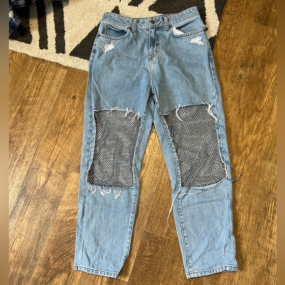 Carmar | Jeans | Carmar Denim Rhinestone Fish Net Denim Jeans A825 ...